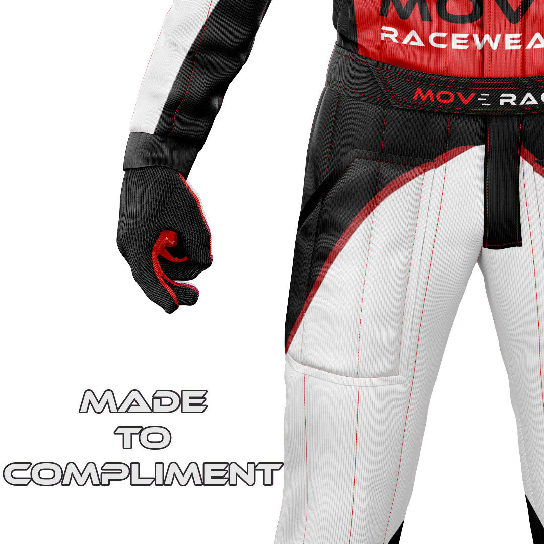 Move racewear Series X custom fire racing suit. – Move Racewear