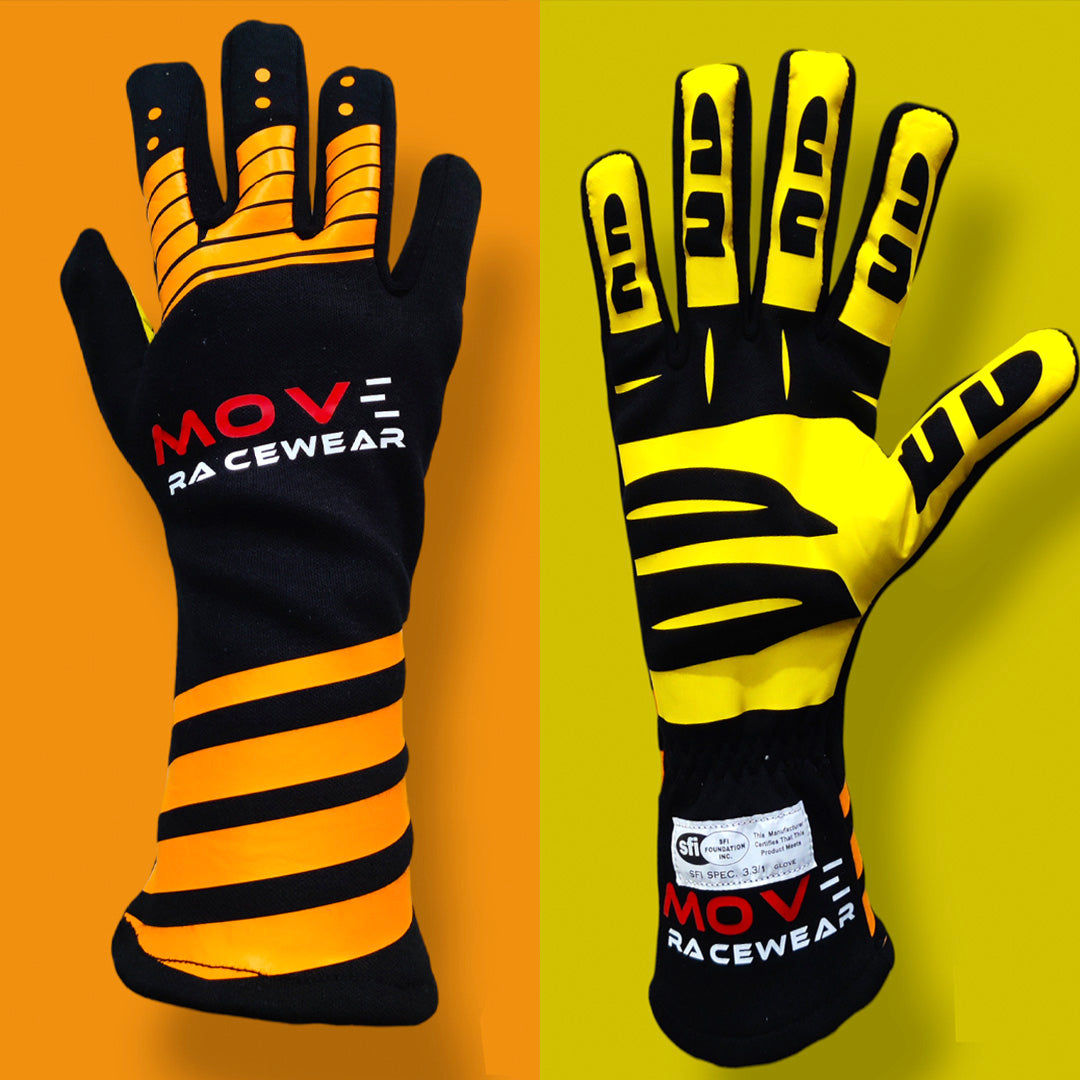 Nomex car racing gloves. – Move Racewear