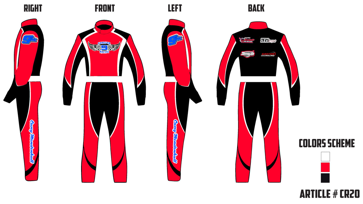 Custom made car racing suit, SFI 3.2a/5 approved. (50% Final deposit ...